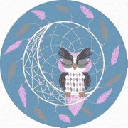 Koberec Agnella Soft Dreamcatcher 100x100 Kolo