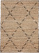 Ručně tkaný jutový koberec v přírodní barvě 200x300 cm Vallalta – Kave Home