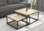 ADRK Furniture Konferenční stolek 2v1 KAMA
