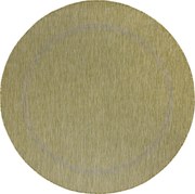 Ayyildiz, Kusový koberec Relax 4311 Green kruh, 120x120 (průměr) kruh, zelená, chodba / předsíň