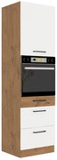 VIGO b | skříňka 60DPS-210 3S 1F na vestavnou troubu | 60 cm | PREMIUM BOX | lancelot/bílá lesk