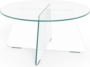 Skleněný kulatý konferenční stolek ø 80 cm Samos – Actona