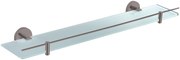 Slezák - RAV Polička skleněná 600 mm COLORADO - COA0900/60MGK, Metal Grey kartáčovaná