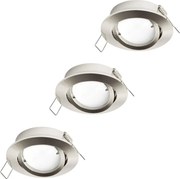Eglo 31692 - SADA 3x LED Podhledové svítidlo TEDO 1xGU10/5W/230V