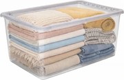 Keeeper Úložný box s víkem (má 2 funkce) BEA Clearbox 43L, 59 x 39 x 27 cm
