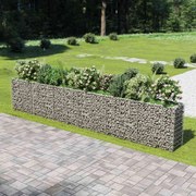 Gabionový vyvýšený záhon pozinkovaná ocel 540 x 50 x 100 cm 143566