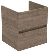 Ideal Standard Eurovit+ - Umyvadlová skříňka, 55x50x44 cm, 2 zásuvky, ořech R0256Y9