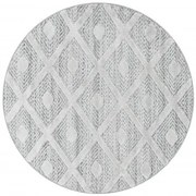 Ayyildiz, Kusový koberec Pisa 4707 Grey kruh, 120x120 (průměr) kruh, šedá, ložnice