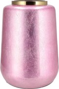 Růžová kovová veliká váza Jullie Jolly pink XL - 33*32*40 cm
