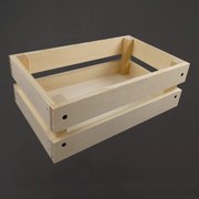 AMADEA Dřevěná skládací bedýnka z masivního dřeva, 34x21x12 cm, zvýšená nosnost