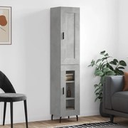 Skříň highboard betonově šedá 34,5x34x180 cm kompozitní dřevo