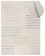 Krémový ručně tkaný vlněný koberec 200x290 cm Dottie Geometric – Flair Rugs