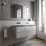 Koupelnová skříňka AVA 120 cm s dvojumyvadlem z minerálního odlitku BRUXELLES