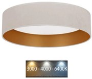 Brilagi - LED Stropní svítidlo VELVET LED/24W/230V 3000/4000/6400K krémová/zlatá