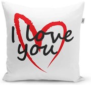 Sablio Polštář I Love you srdce: 40x40 cm