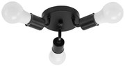Toolight Trojité kovové stropní svítidlo APP701-3C Black