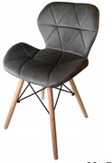 Jídelní židle SKY tmavě šedé 4 ks - skandinávský styl