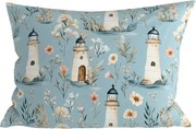 Polybavlněný povlak na polštář LIGHTHOUSE POLY 50x70 cm, modrý