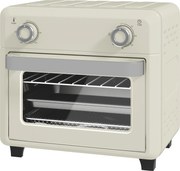 HOMCOM Mini trouba s konvekcí 10 l 2 v 1 Mini trouba s roštem, plechem na pečení a plechem na drobky, horkovzdušná fritéza 80 °C-230 °C, s dotykovým …