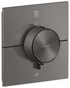 Axor ShowerSelect ID - Termostatická baterie pod omítku, pro 2 spotřebiče, kartáčovaný černý chrom 36752340