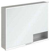 Villeroy & Boch My View+ - Zrcadlová skříňka s LED osvětlením 100x75x17 cm, 2 dvířka, šedá A4811000