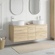 Sada koupelnového nábytku 3 ks Dub sonoma 49,5 x 44,5 x 65,5 cm 3405957