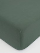 MK Lůžkoviny Jersey prostěradlo Classic 90 × 200 cm - olivová