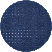 Condor Carpets, Kusový koberec Udinese modrý kruh, 57x57 (průměr) kruh, šedá, chodba / předsíň
