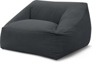 Tmavě šedé manšestrové křeslo Lilibet – Bobochic Paris