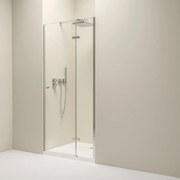 Erga Bern, 1-křídlé dělené sprchové dveře do otvoru 120x195 cm, 6mm čiré sklo, chromový profil, ERG-V02-BERN-D120-CR