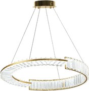 Toolight Toolight, LED křišťálové osvětlení 60cm, APP1528-CP60, zlatá, OSW-06400