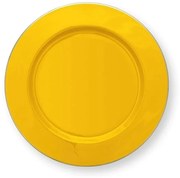 Pip Studio La Majorelle kovový talíř Ø32cm, žlutý (Velký kovový talíř)