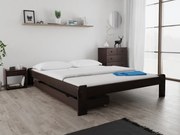 Postel ADA 140 x 200 cm, ořech Rošt: S lamelovým roštem, Matrace: Bez matrace
