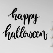 Živá Zeď Samolepka na zeď Happy Halloween Barva: černá