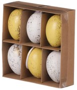 Vajíčka žlutá - set 6 ks