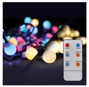 Solight 1V09-RGB-LED RGB Stmívatelný vánoční řetěz 200xLED/8 funkcí 25m IP44 +DO