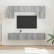 Sestava TV skříněk 4 ks Šedá Sonoma Kompozitní dřevo 3409084