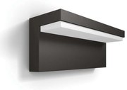 Philips myGarden - Nástěnné venkovní LED svítidlo 22x8 cm, 2700 K, 4,5 W, antracit 915005378301