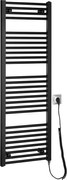 Aqualine Aqualine, DIRECT-E elektrické topné těleso, rovné, 450x1320 mm, 400 W, černá, ILE34TB