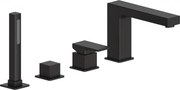 Mexen CUBE - vanová baterie 4-otvorová, Černá, 72932-70