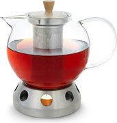 Klarstein Sencha, designová čajová konvice, 1,3 l, ohřívač Hibiscus z nereové oceli, vkládací sítko