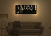 Li-Go "Jelen a myslivec" světelný obraz 230V 110x50cm provedení povrchu: bílá