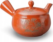 Keramická konvice Kyusu hnědá var. N 570 ml
