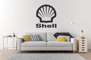 Lepy.cz Samolepka na zeď Shell - logo Velikost (šířka x výška): 30x34cm, Barevná varianta: Světle oranžová