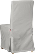 Potah na židli IKEA Henriksdal, dlouhý barva šedá látka pletený vzor