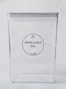 HIMALÁJSKÁ SŮL – průhledná samolepka na dózu, základní písmo, 5 cm | DomaLEP