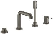 Vanová baterie GROHE Essence New s vanovým setem Brushed Hard Graphite 19578AL1