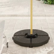 Outsunny stojan na slunečník 4dílný, závaží na slunečník, stojan na slunečník, základna do kříže, naplnitelná pískem/vodou až 25/17 kg, závaží na slu…