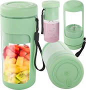 Verk Group Přenosný bezdrátový USB mixér na smoothie, drtič ledu, šňůrka na krk