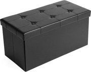 XXXLutz SEDACÍ BOX, kůže, kompozitní dřevo, 76/38/38 cm - Taburety - 002543037503